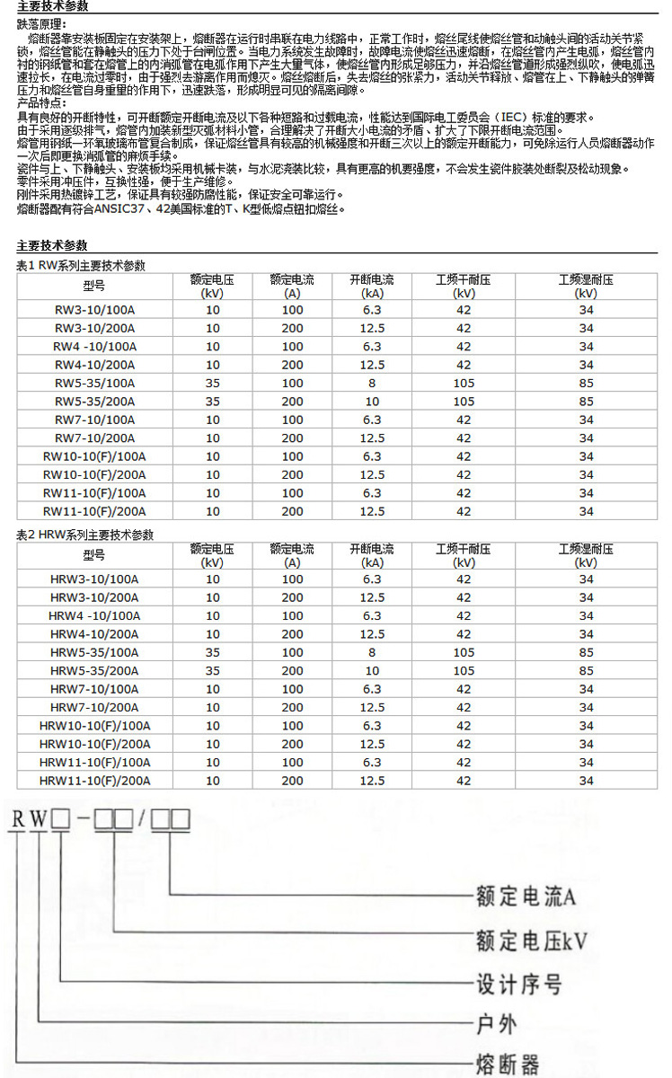 RW5-35-200A熔断器 - 乐清市江昌电气有限公司